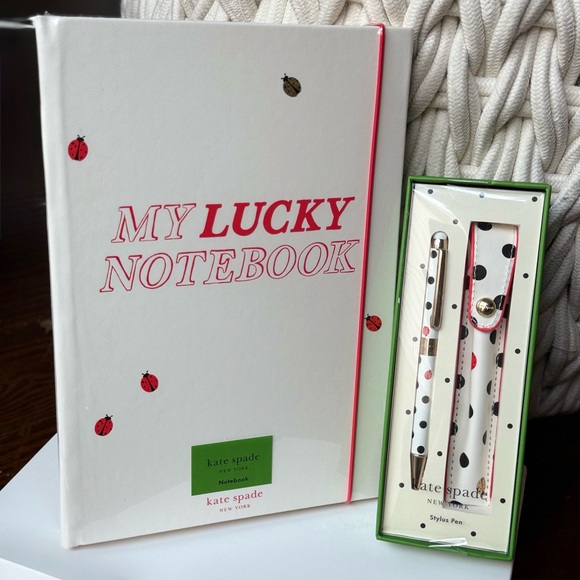 kate spade | Office | Kate Spade My Lucky Notebook And Ladybug Dot ...